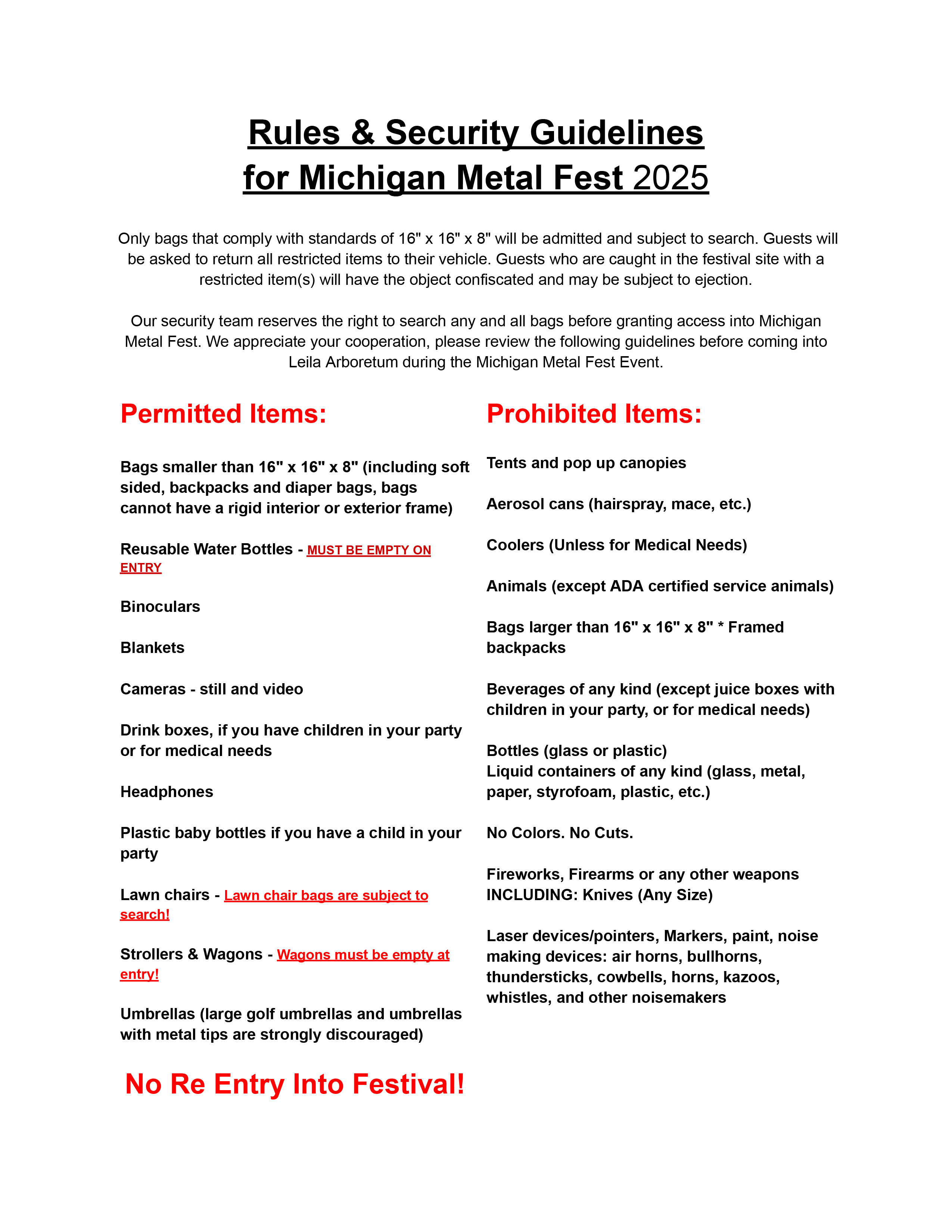 Michigan Metal Fest